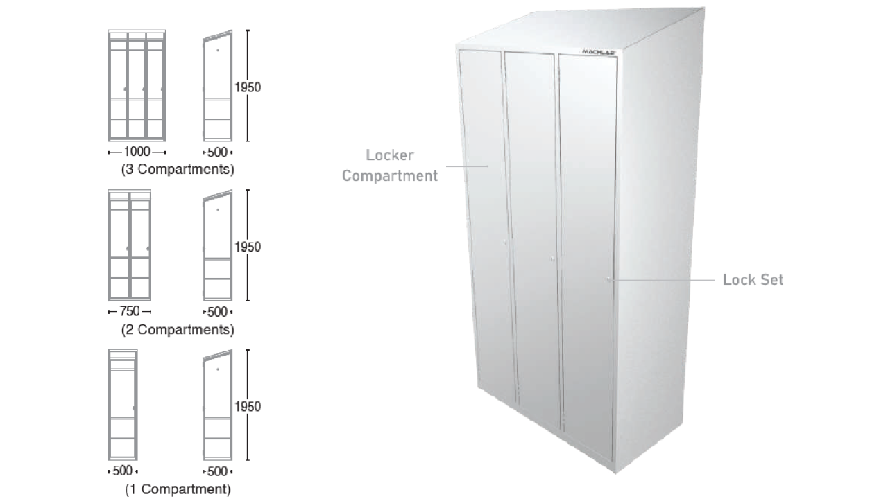 1-Tier Locker Cabinet - Laboratory Furniture Manufacturer | Industrial ...