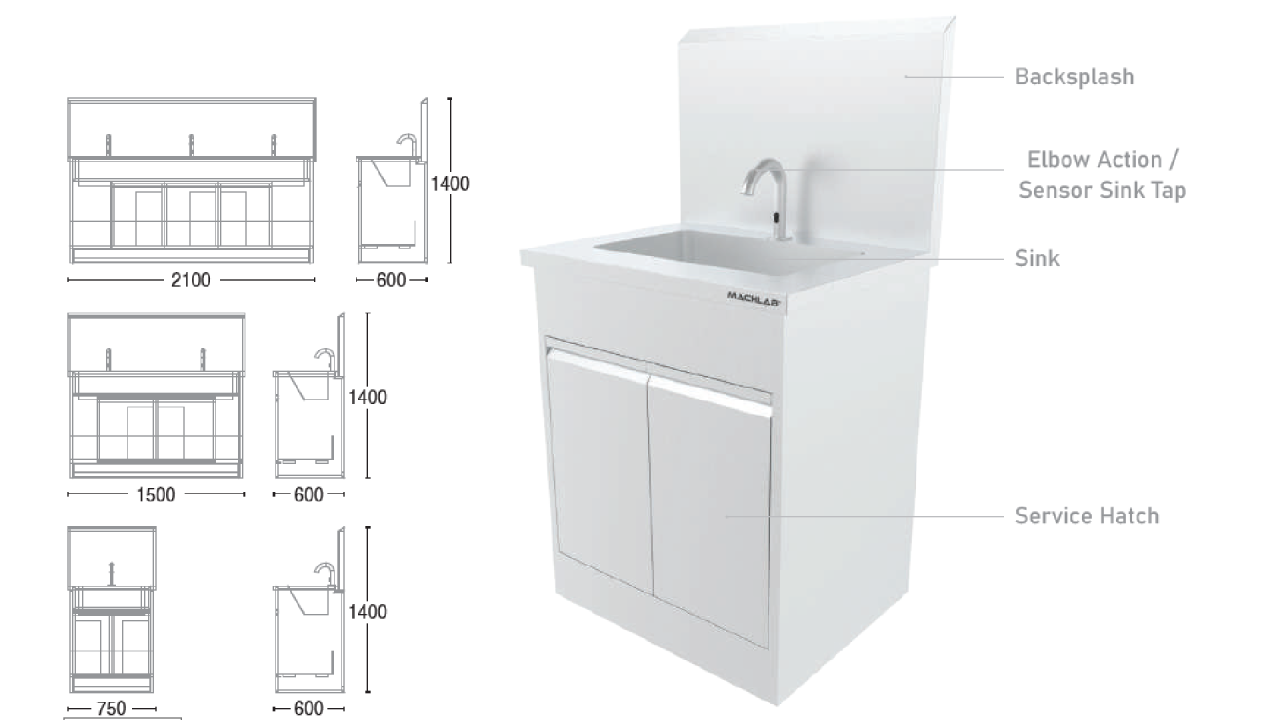 Scrub Sink | Laboratory Furniture Manufacturer | Industrial ESD ...