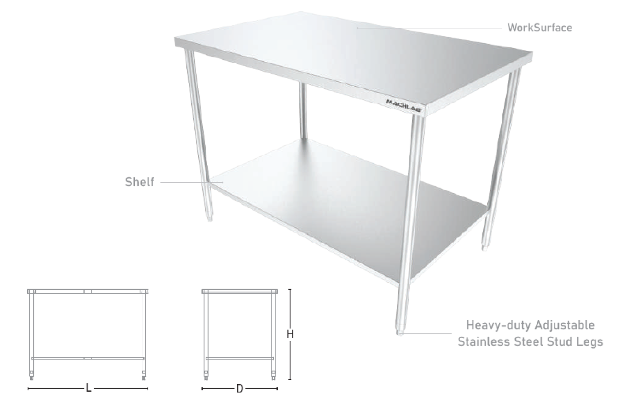 Workbench With Shelf | Laboratory Furniture Manufacturer | Industrial ...