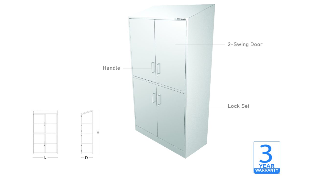 2-Tier Storage Cabinet - Laboratory Furniture Manufacturer | Industrial ...