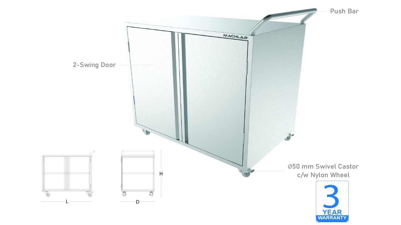 Swing Door Trolley - Laboratory Furniture Manufacturer | Industrial ESD ...