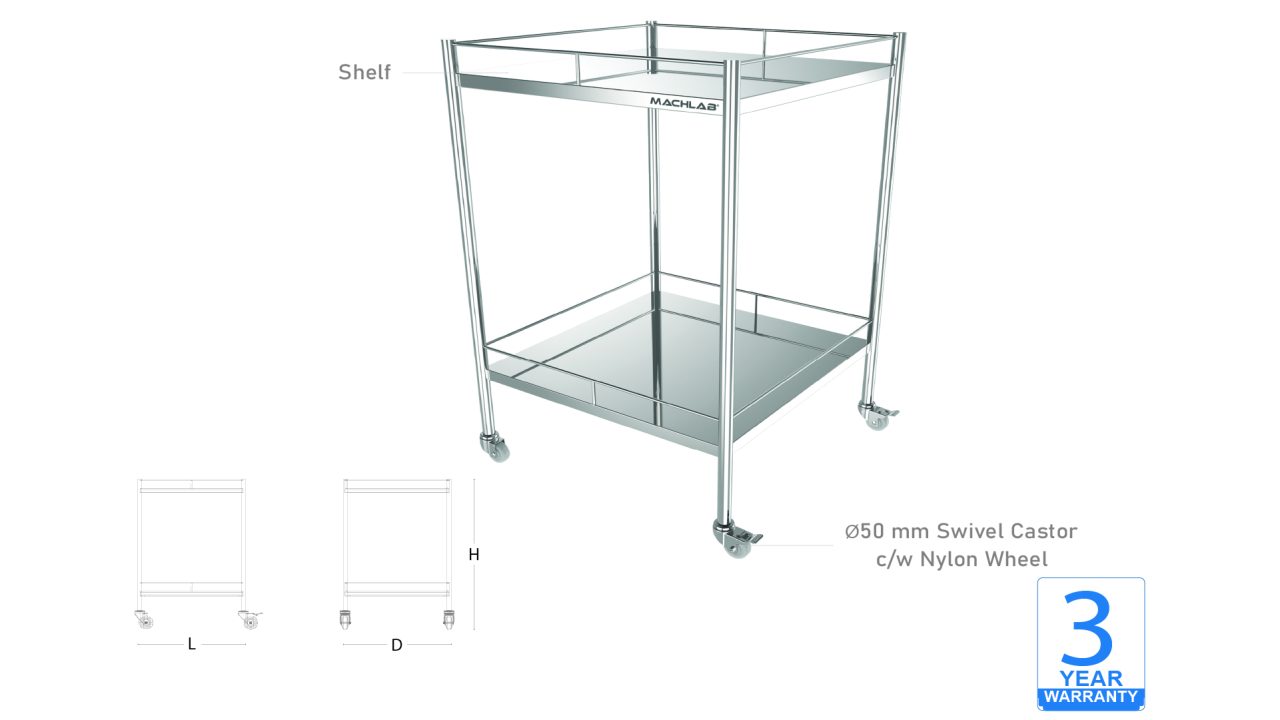 Trolley Without Push Bar | Laboratory Furniture Manufacturer ...